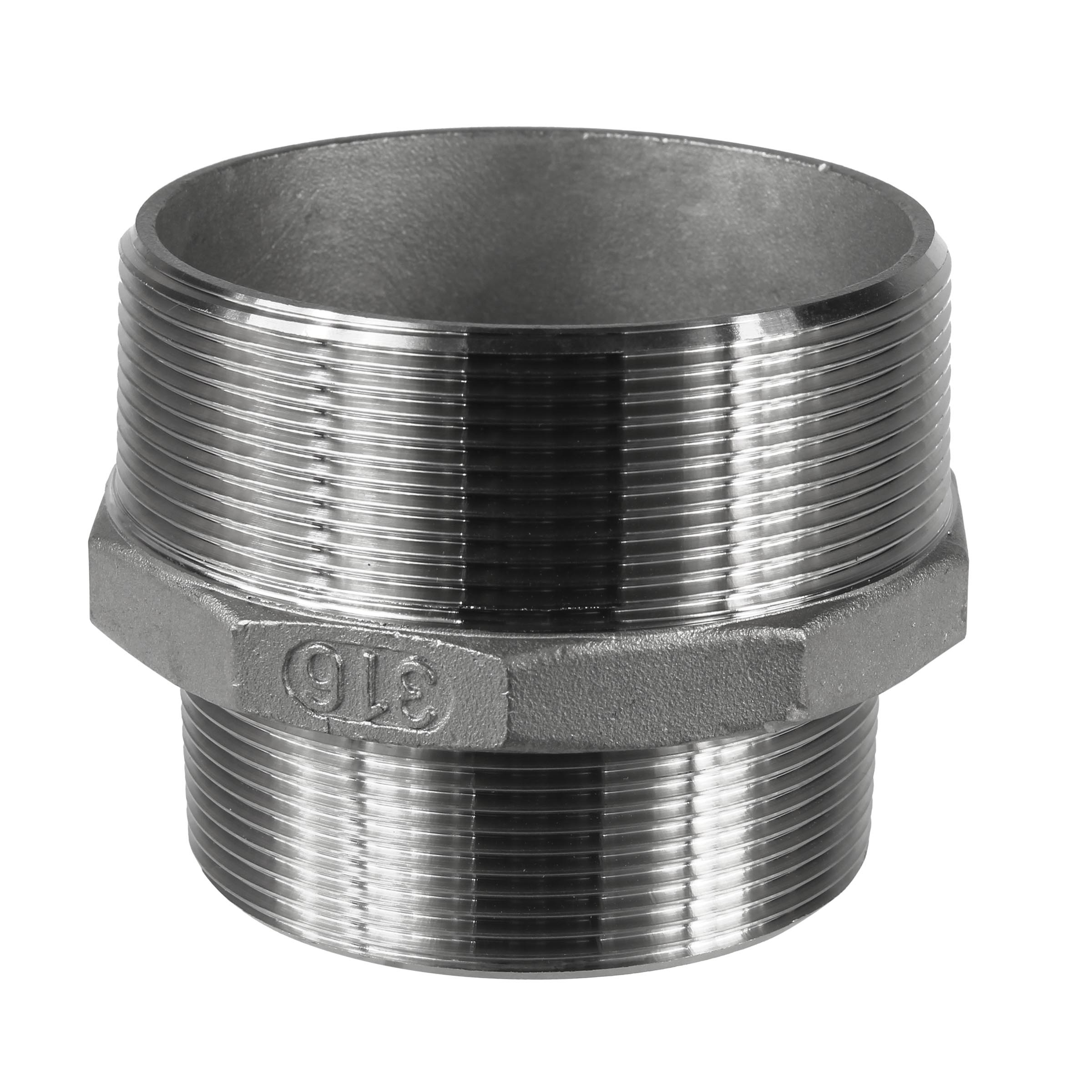 Nypel redukcyjny nierdzewny kwasoodporny (316) 2,5" GZ x 2" GZ Profec - epompa.pl